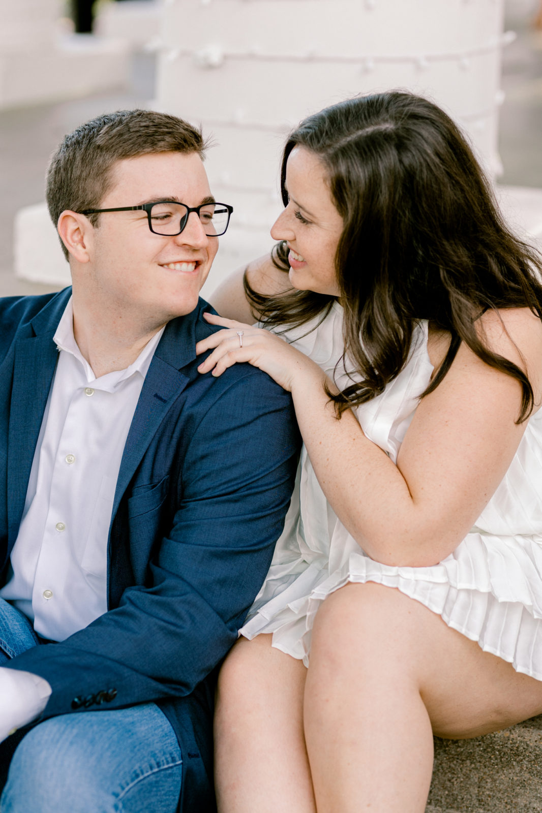 Sara & Adam’s Arlington Hall and Turtle Creek Park Engagement Session | Dallas Wedding ...